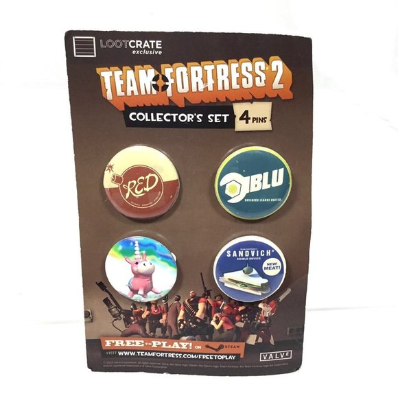 Loot Crate | Accessories | Team Fortress 2 Collectors Set 4 Pins | Poshmark